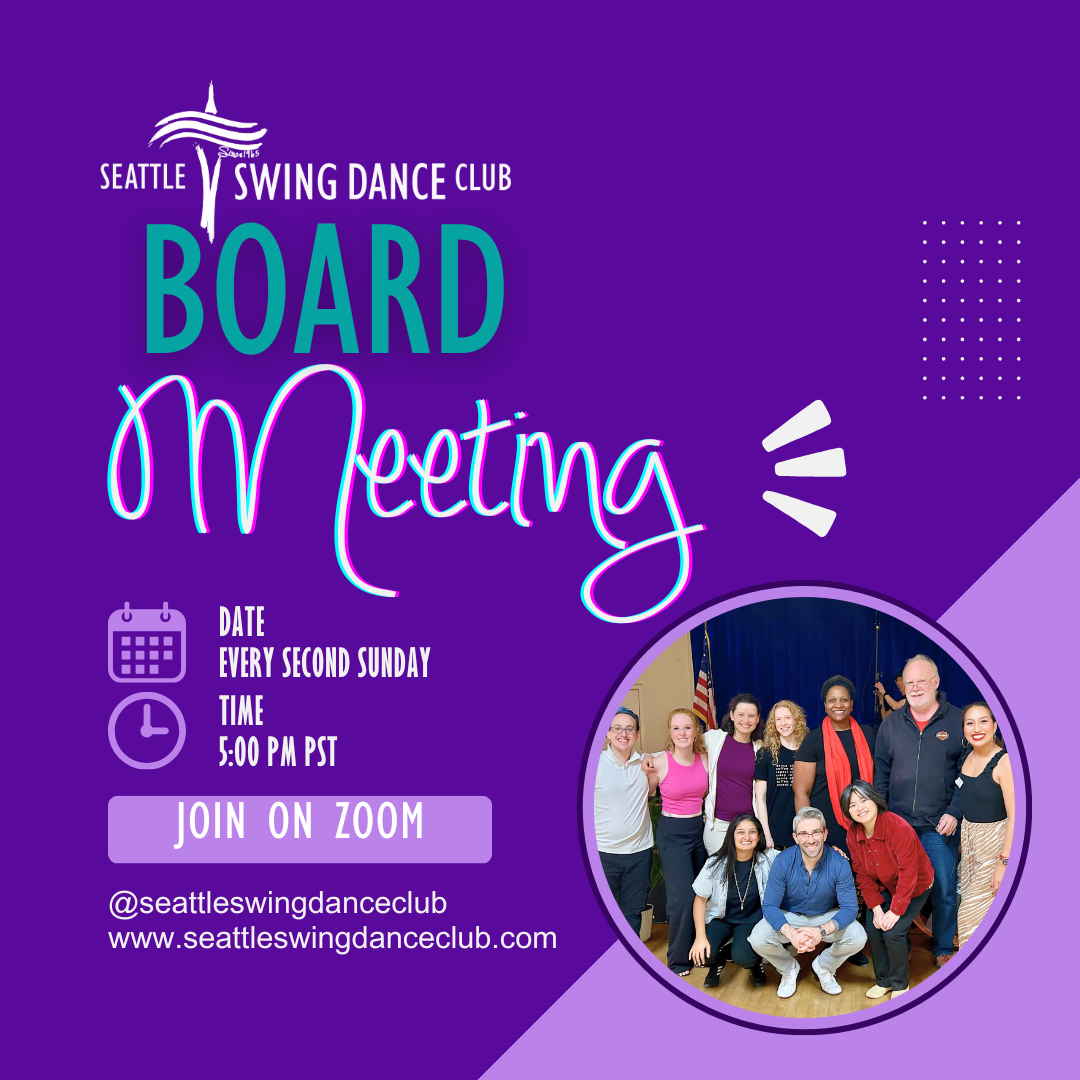 Seattle Swing Dance Club Board Meeting March | Seattle Swing Dance Club ...