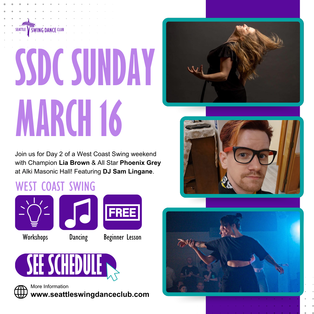 Seattle West Coast Swing Sunday Event | Seattle Swing Dance Club | West ...