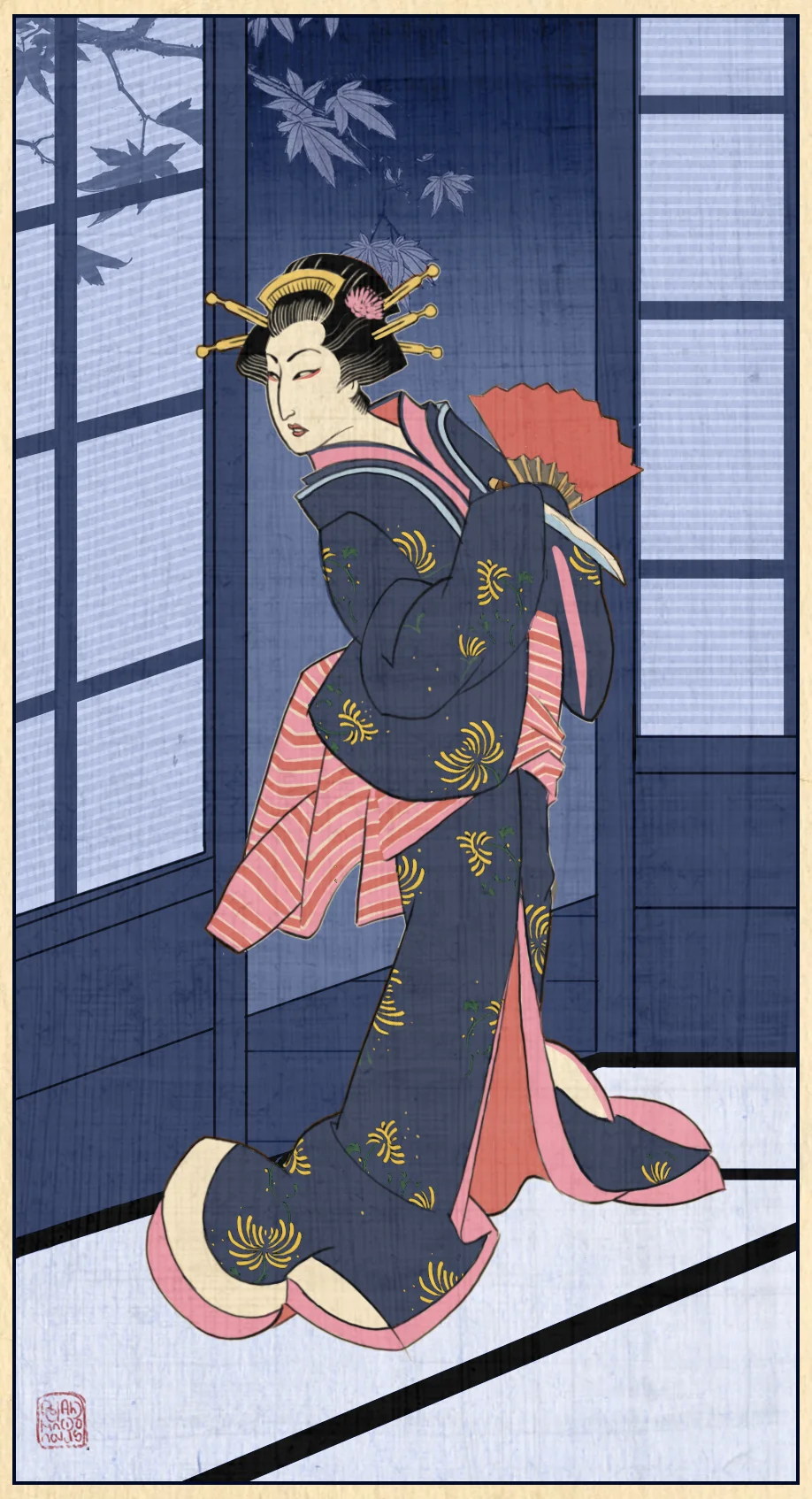 Traditional Ukiyo-e style illustration from Creative Assembly's iconic ...