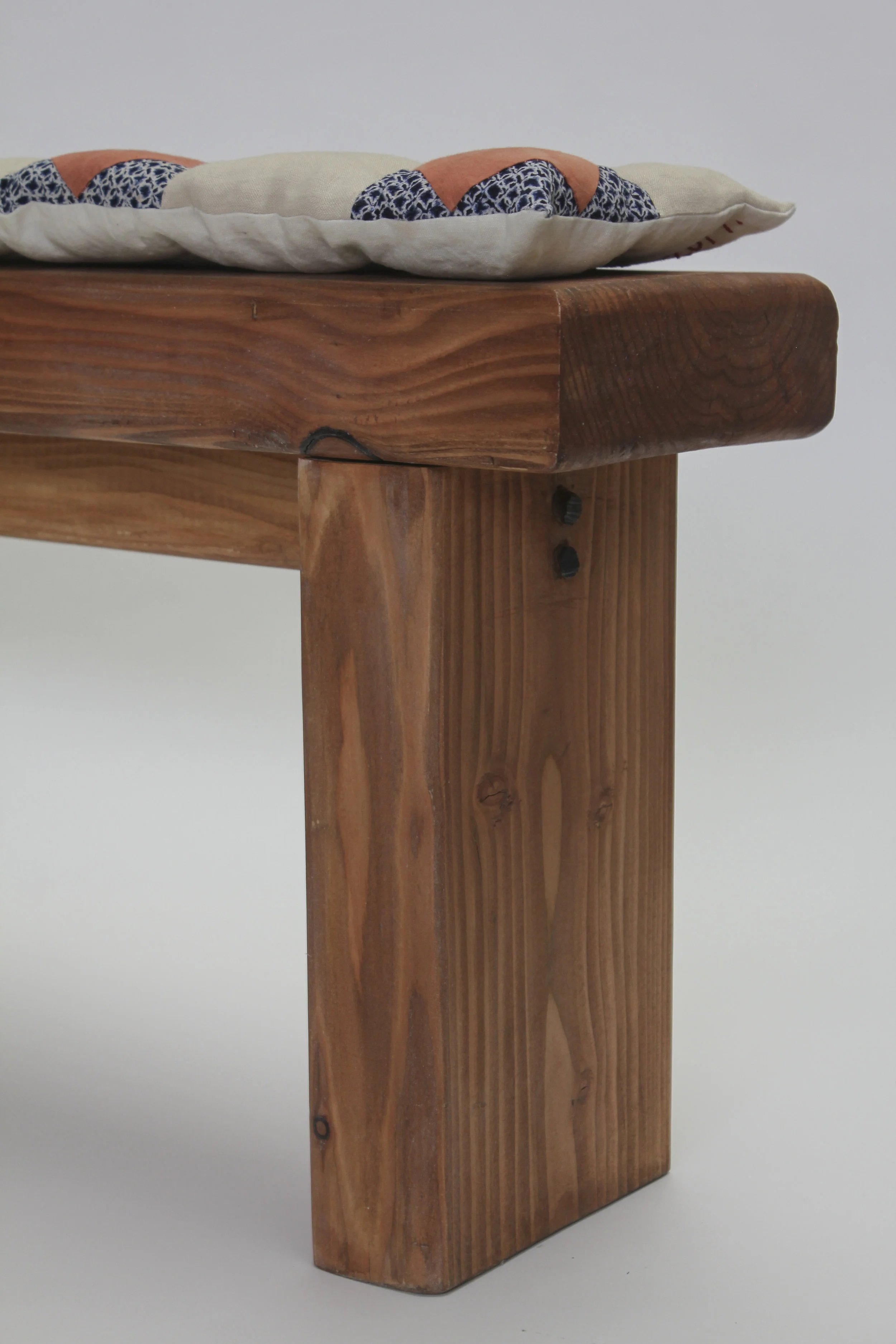 Hinoki Bench Persimmon — Lola Lely Studio