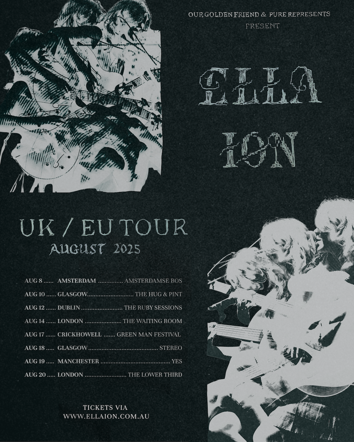 ELLA ION UK/EU TOUR BEGINS THIS WEEK — OUR GOLDEN FRIEND