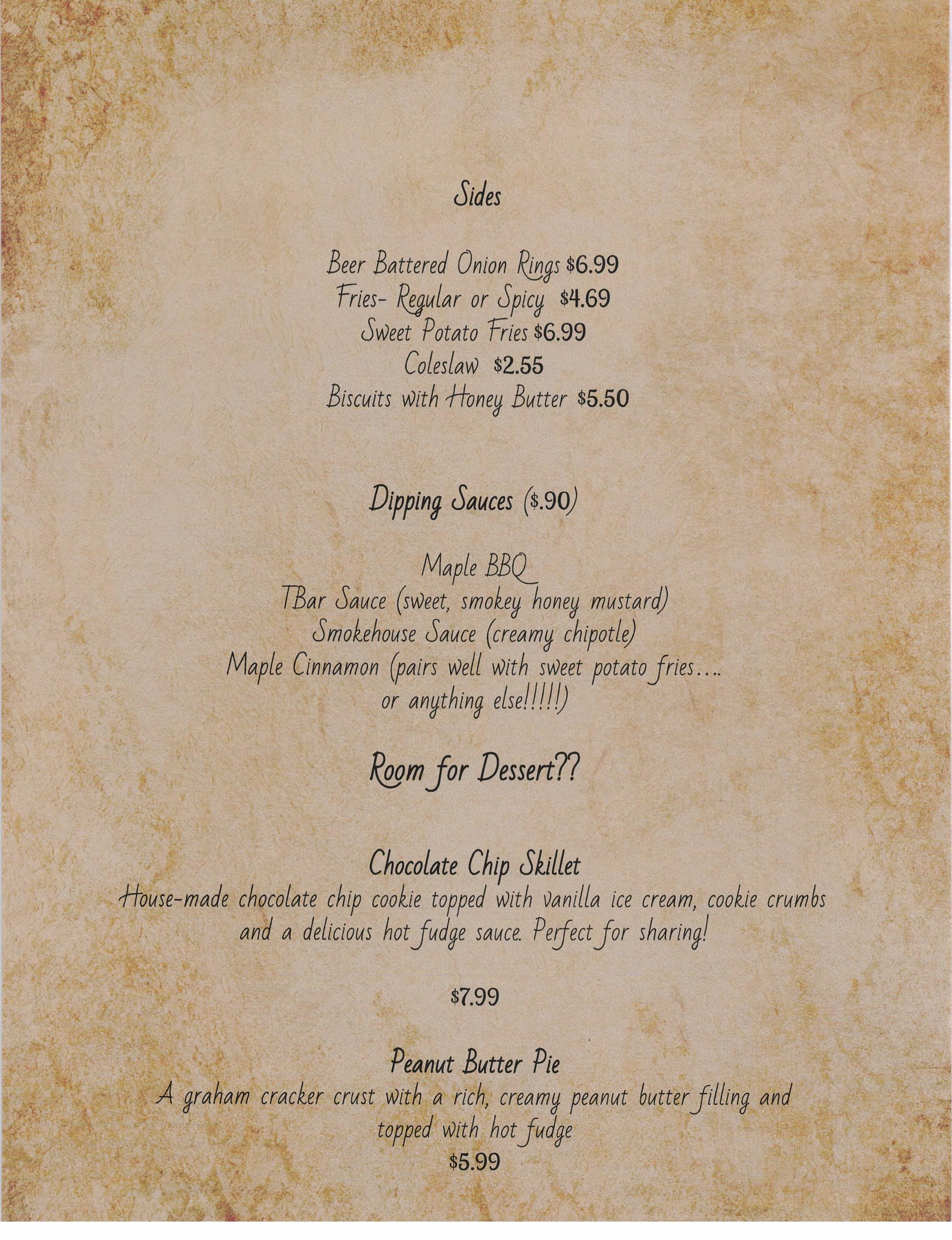 T Bar — Hoagies Pizza and Pasta