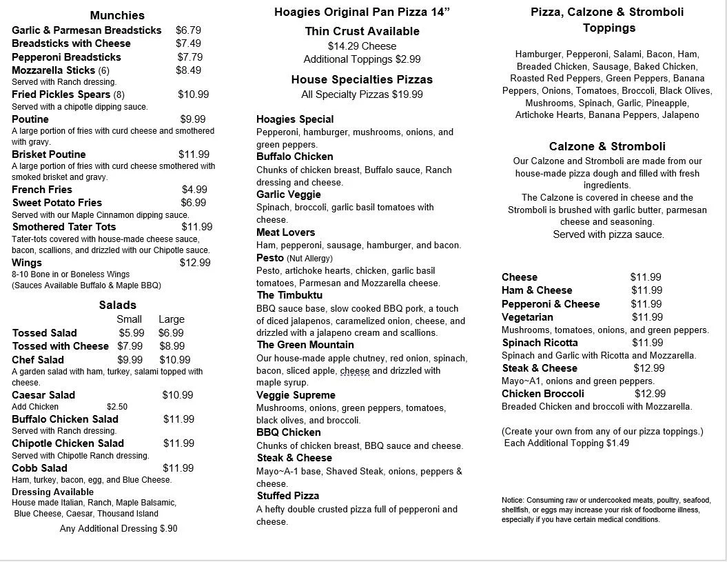 Troy — Hoagies Pizza and Pasta