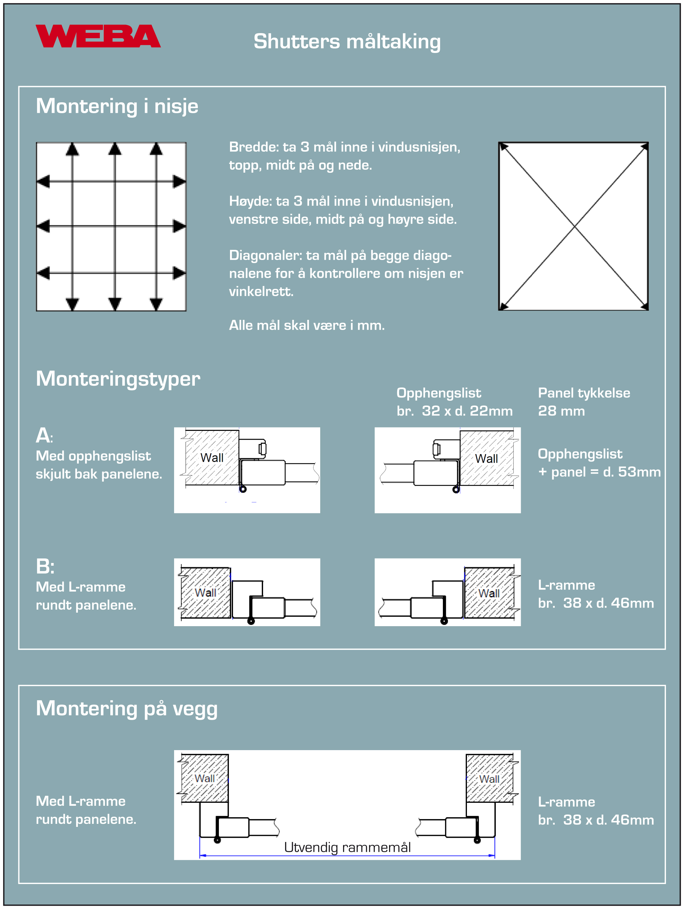Shutters - Skodder — WEBA
