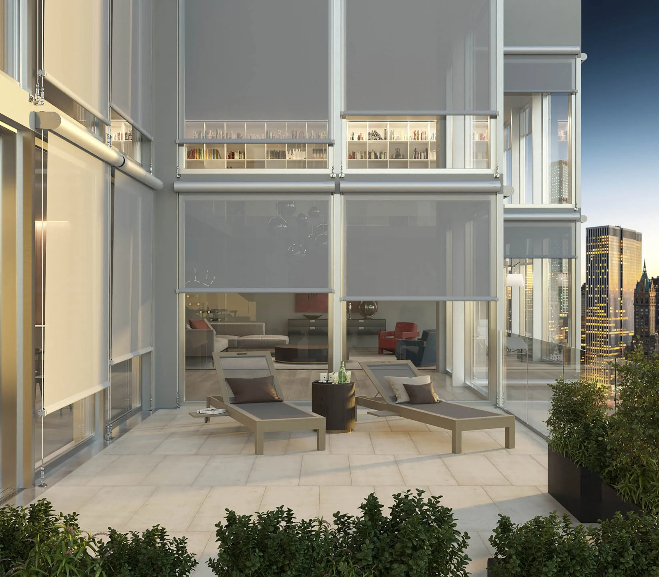 Solskjerming ute - vinduer, hagestuer, balkonger, terrasser — WEBA