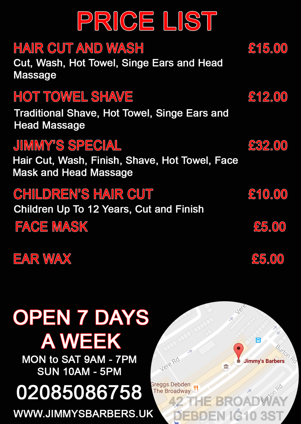 Jimmy's Barbers | Barbers Loughton | Men's Haircut Debden | Barber Shop ...