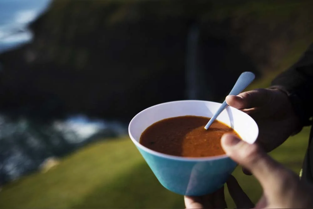 Outdoor dinner: Soup in a thermos — Let's Go Slow