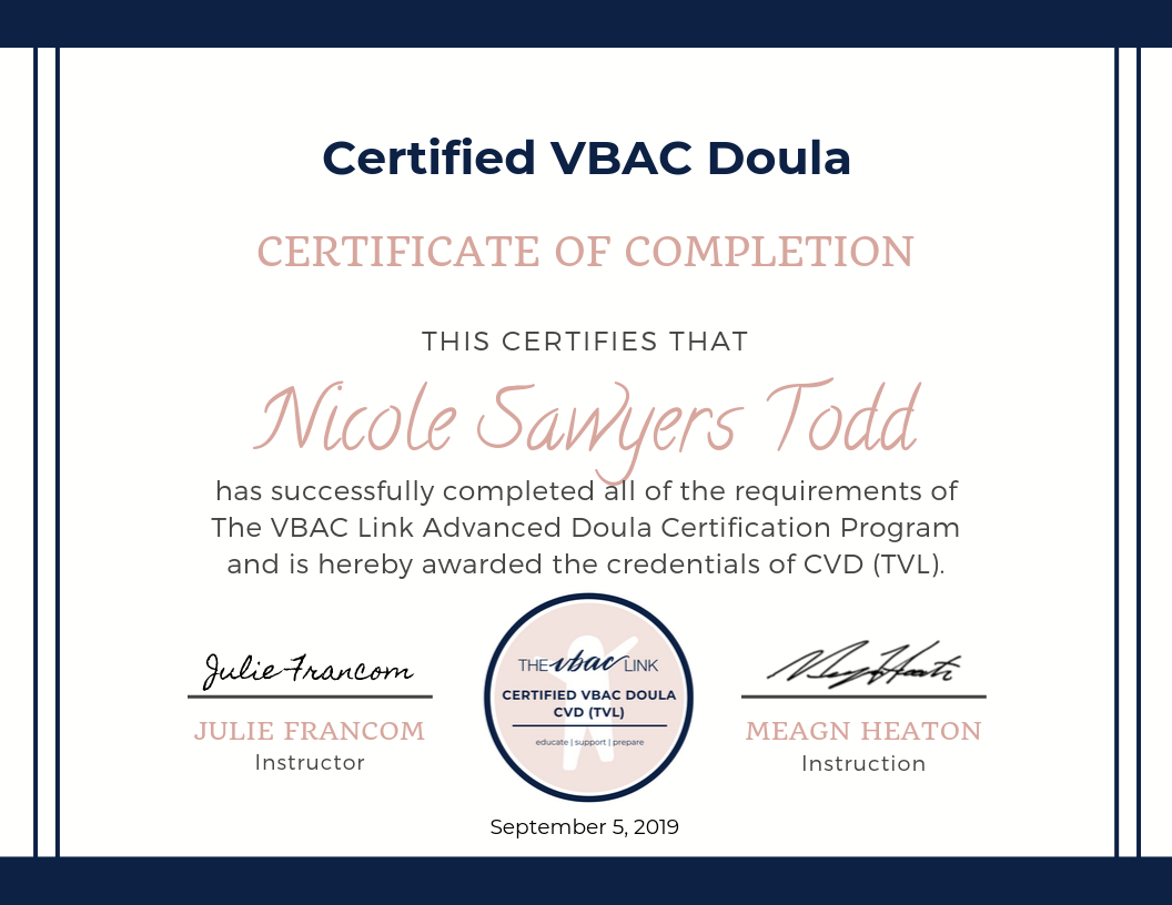 Birth & Postpartum Training and Experience | Doula For Birth + Beyond ...