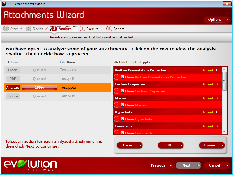 PuR MetaData — Evolution Software, LLC