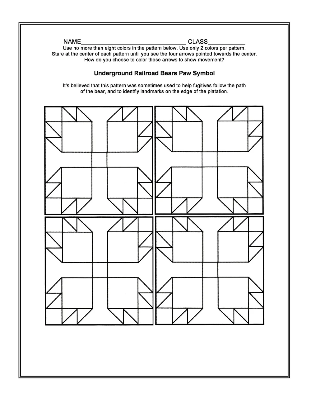 Underground Railroad Quilts Lesson Plans Facts