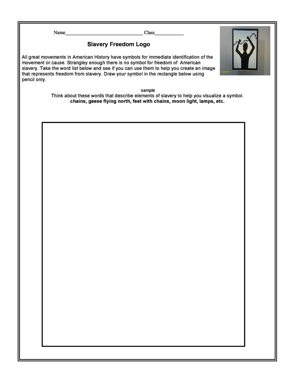Symbolic Slavery Drawing