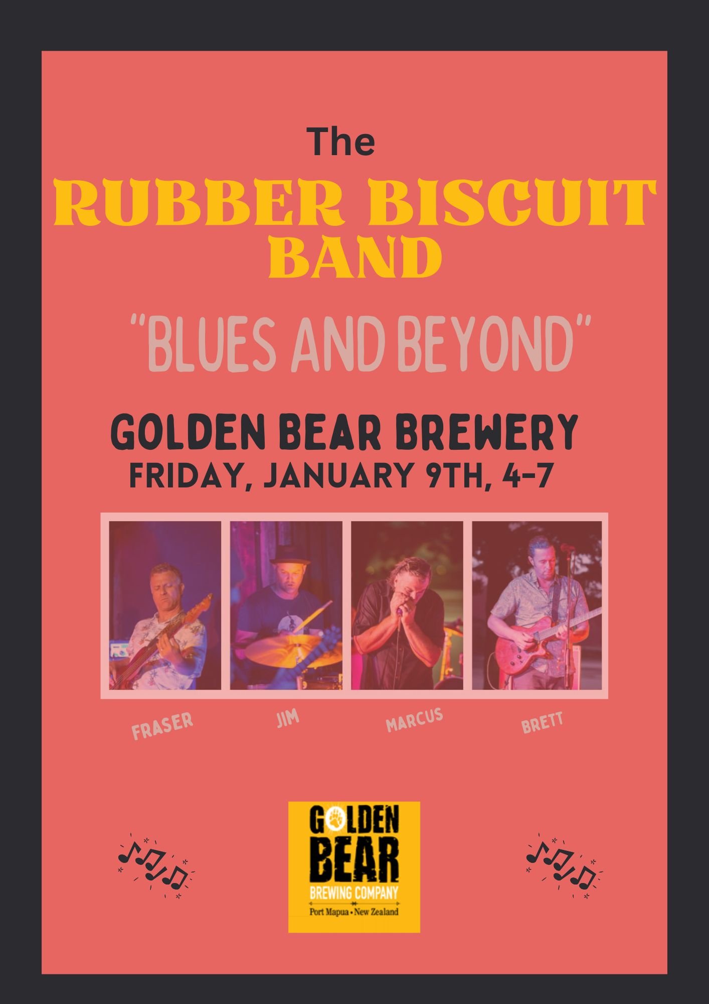 THE RUBBER BISCUIT BAND — Golden Bear Mapua