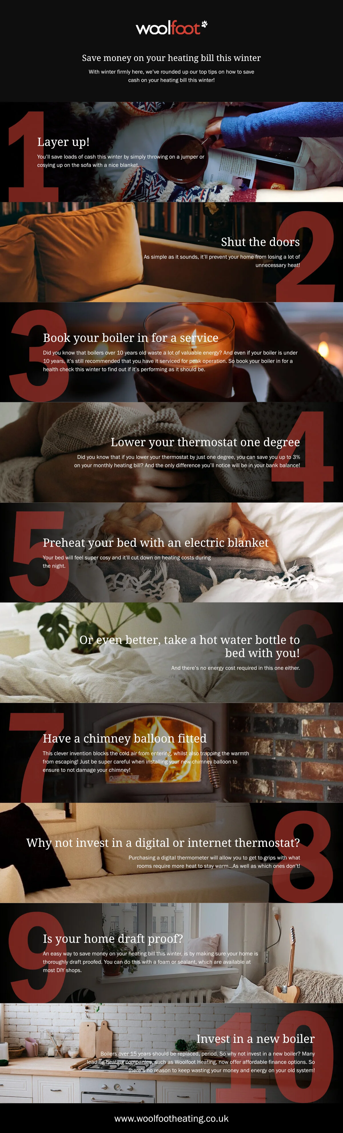 10 Ways to Save Money On Your Heating Bill This Winter