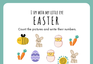 Fun i-Spy Easter Free Printable Activity Book for Kids