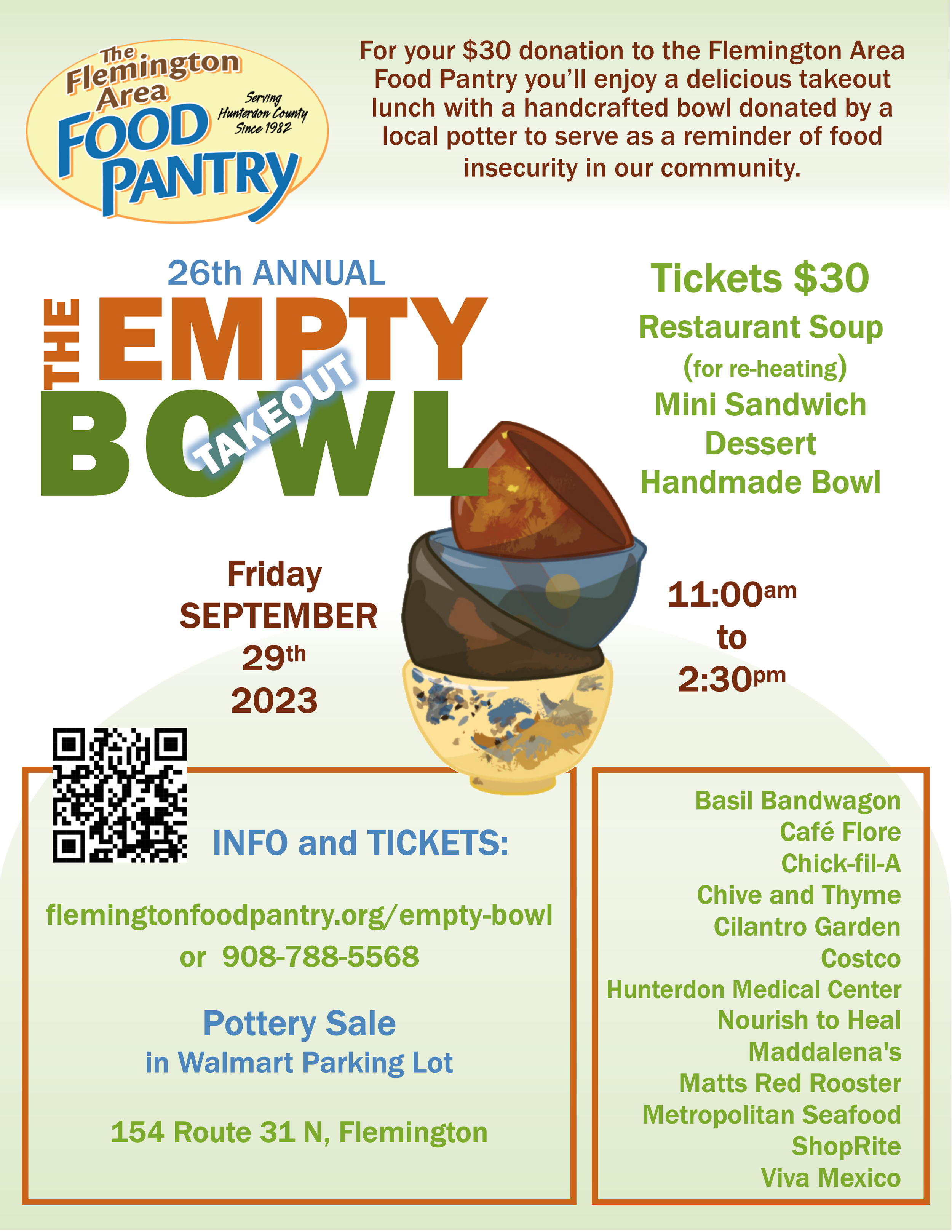 Empty Bowl — Flemington Food Pantry