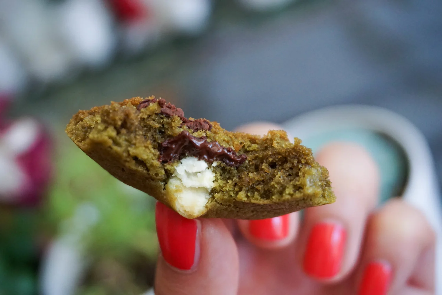 Matcha Double Chocolate Chip Cookies