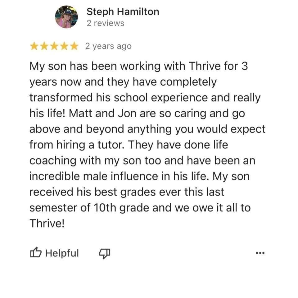 Subject Tutoring — Thrive Tutoring Denver