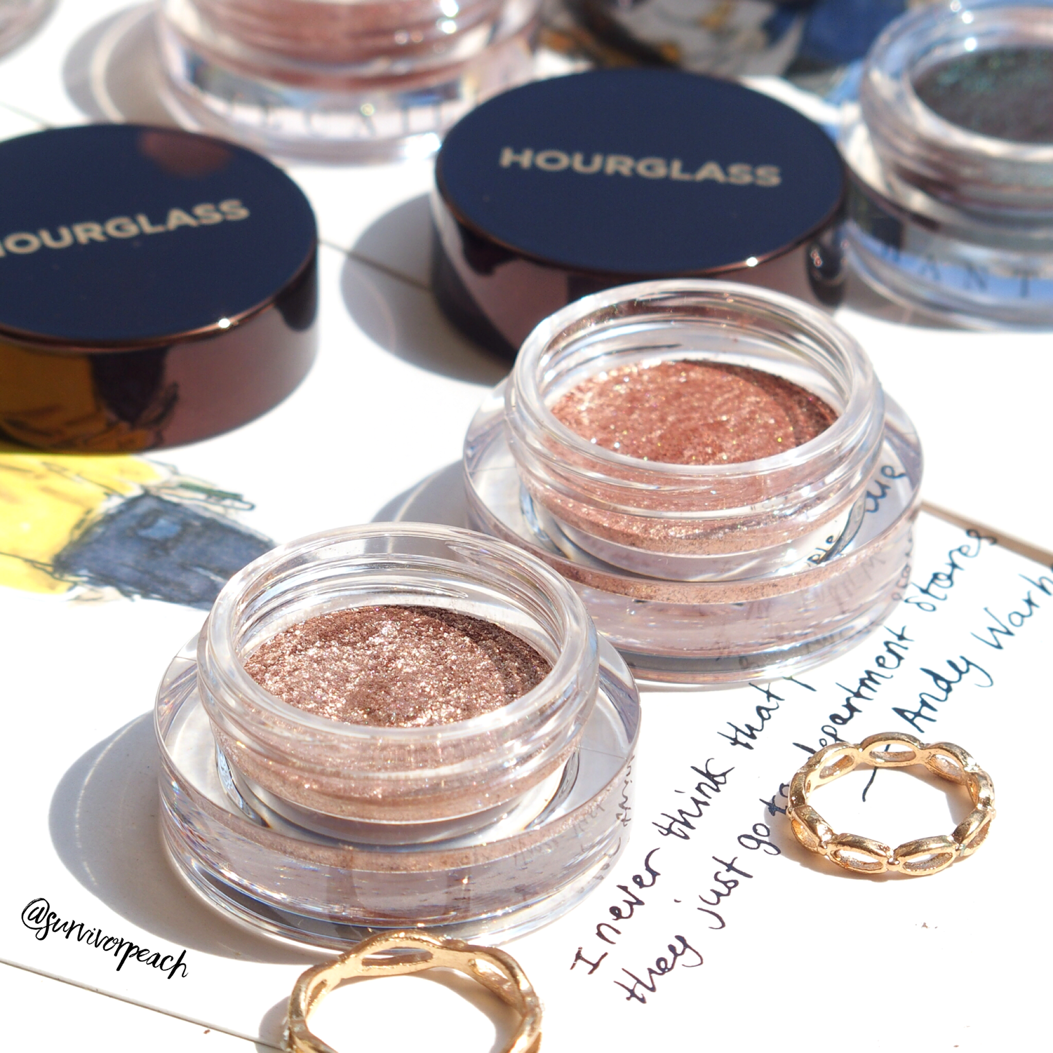 Hourglass Scattered Light Eyeshadow Review and swatches — Survivorpeach