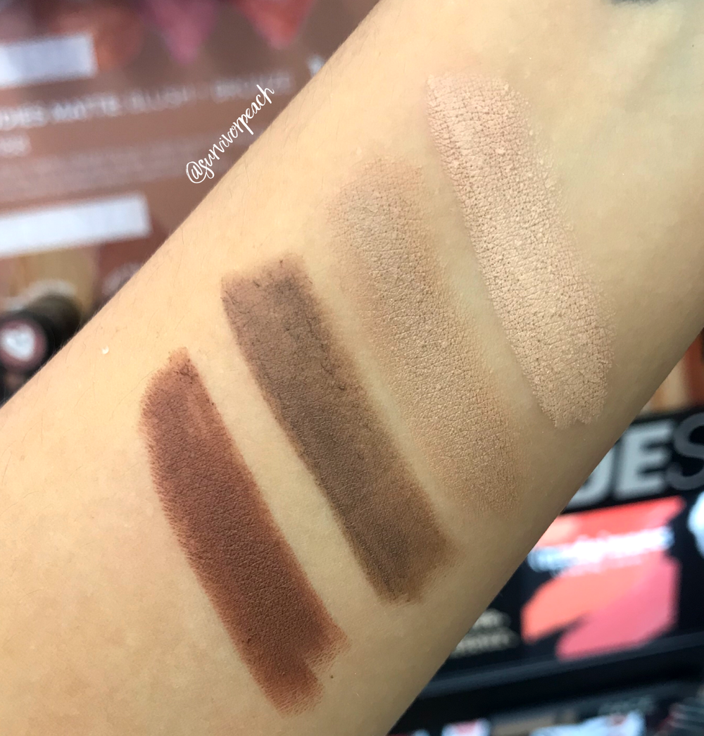Nudestix Eye Pencils swatches — Survivorpeach