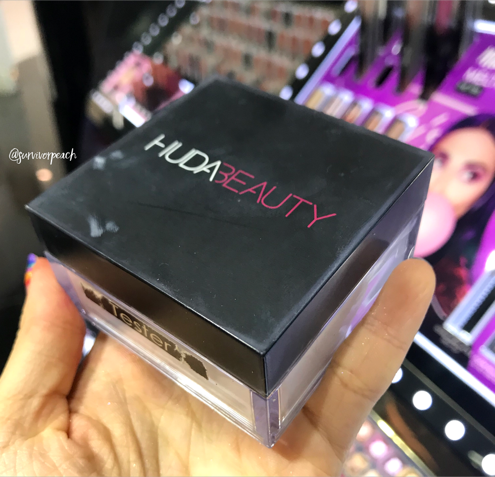 Huda Beauty Easy Bake Powder: Baking Powder swatches — Survivorpeach