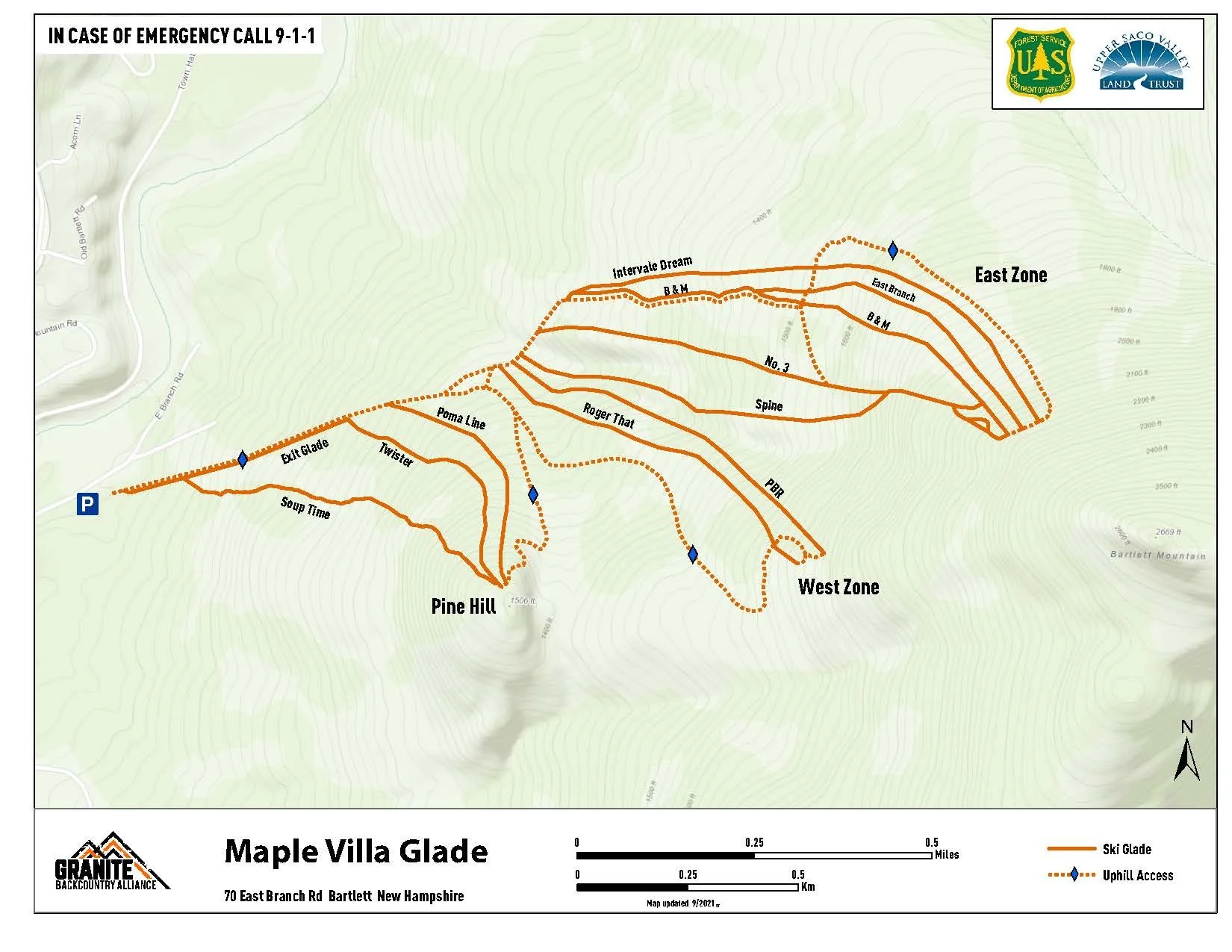 Maple Villa Glade — Granite Backcountry Alliance