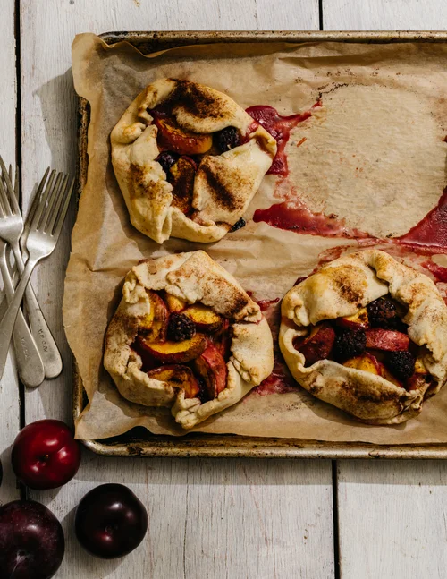 Nectarine-Blackberry Free Form Tarts — Edible Boston