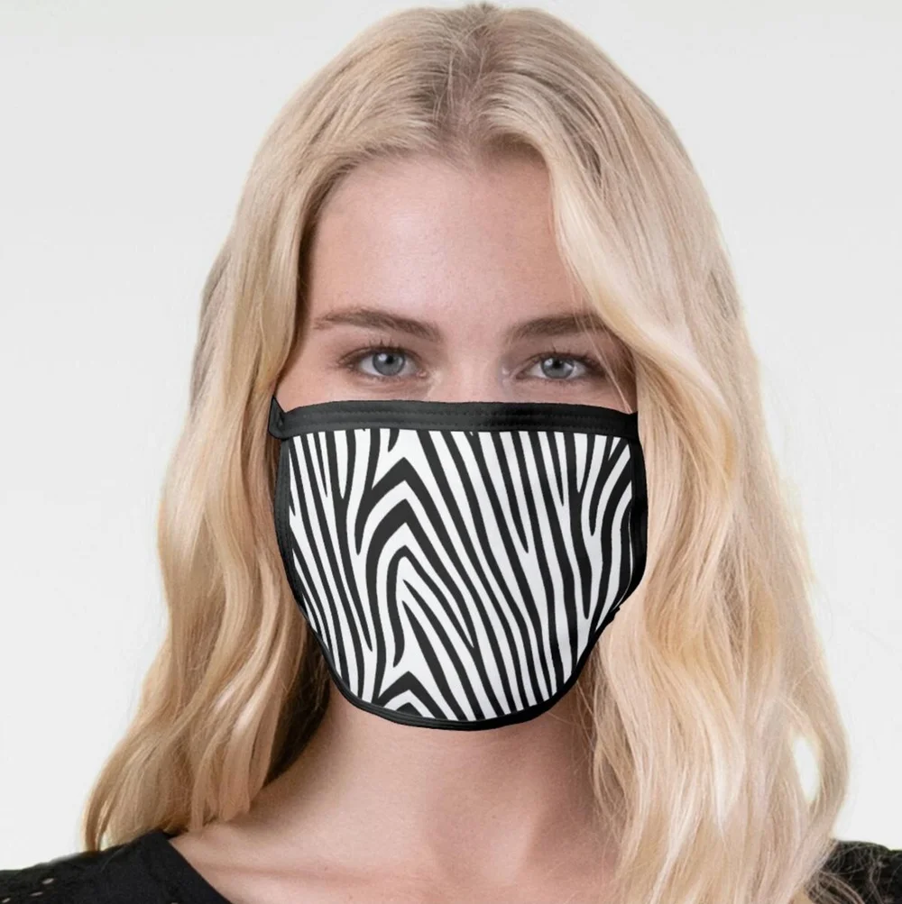 Stylish Face Masks and Social Distancing Signs