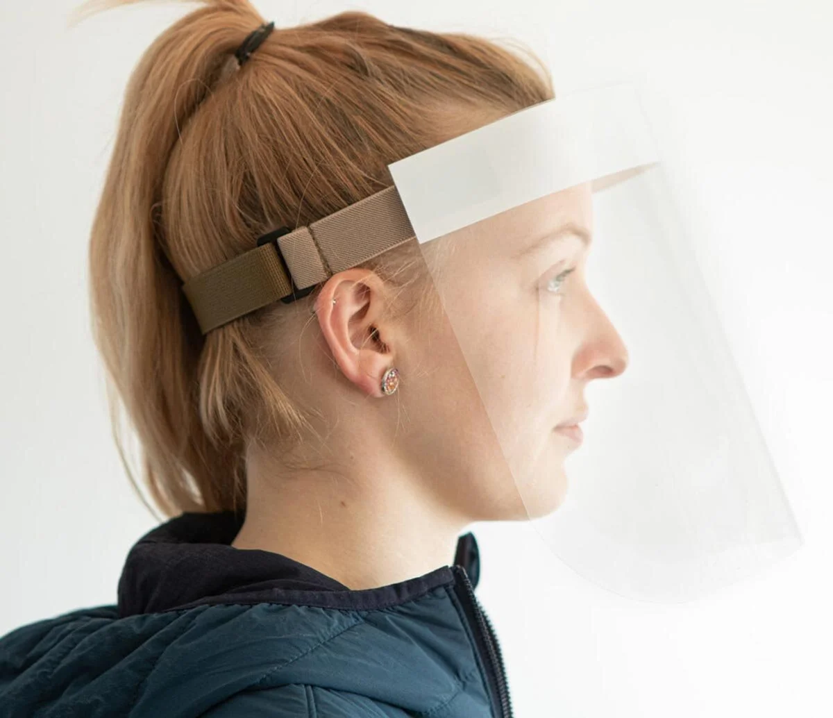 Stylish Face Masks and Social Distancing Signs