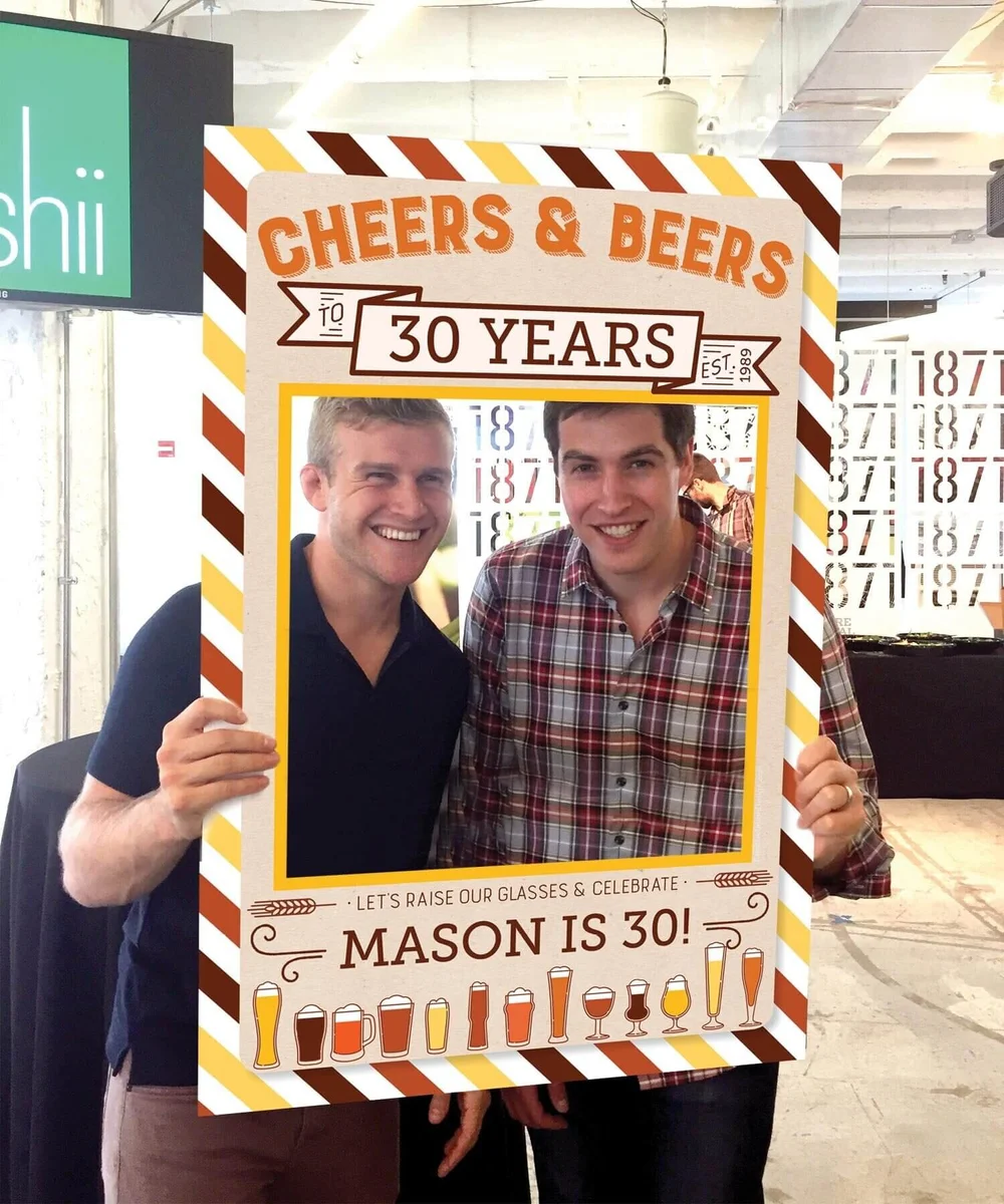 Cheers and beers craft beer themed birthday party. Celebrate a 30th ...