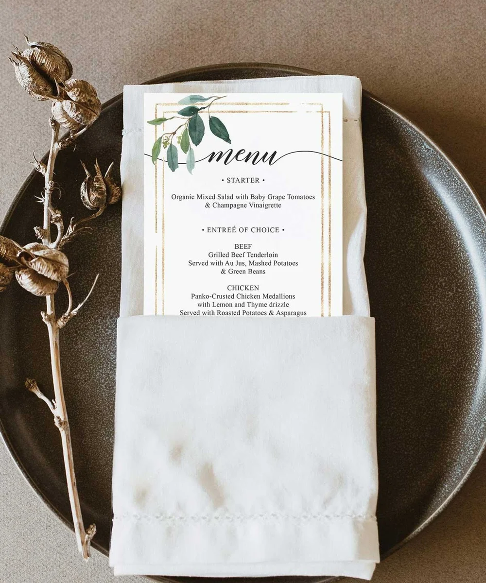 Wedding Day Welcome Signs, Ceremony Programs, Dinner Reception Menus ...