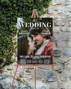 Acrylic and Foam Board Welcome Signs for Weddings, Bridal Showers and ...