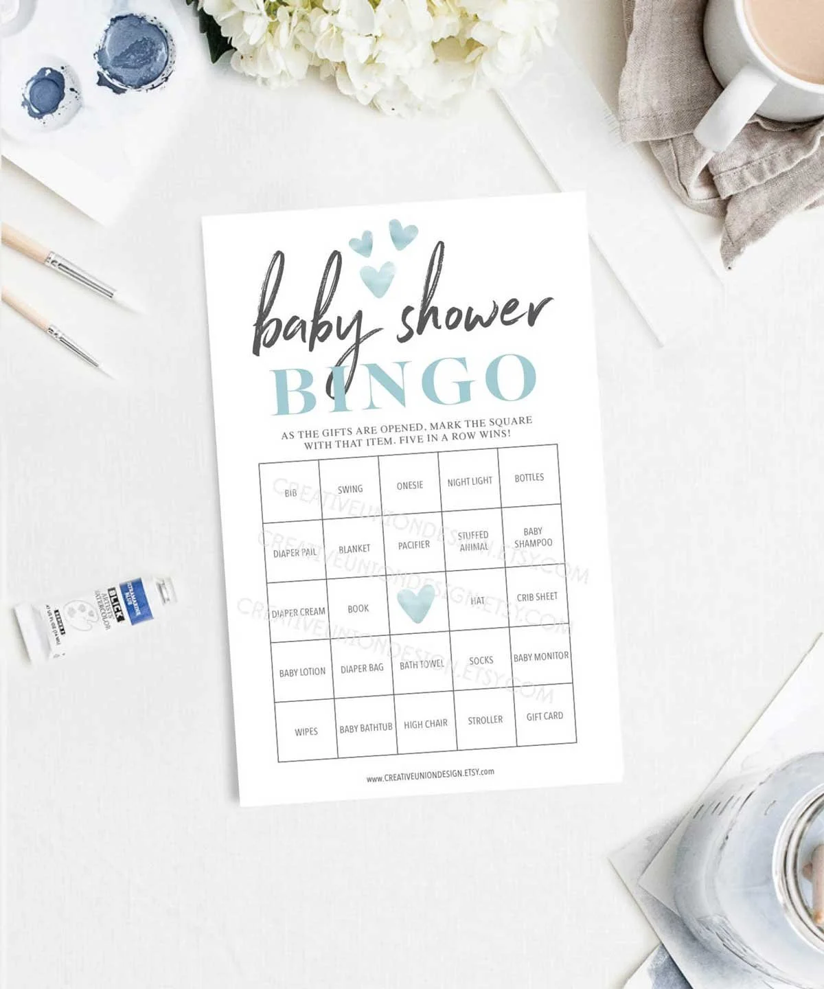 Baby Shower Games For Boys Bingo