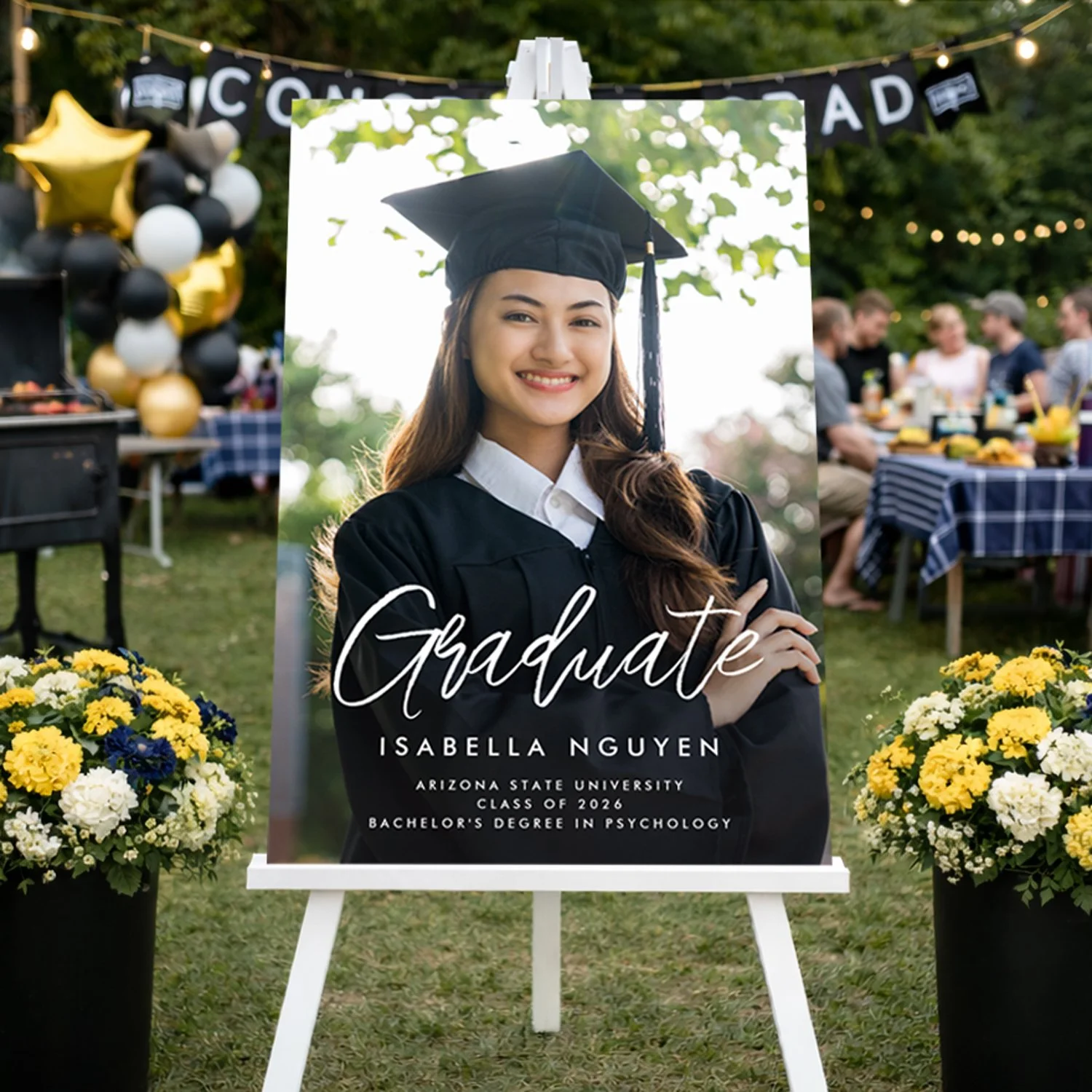 Graduation Announcement Cards, Party Signs & Stylish Décor Ideas for ...