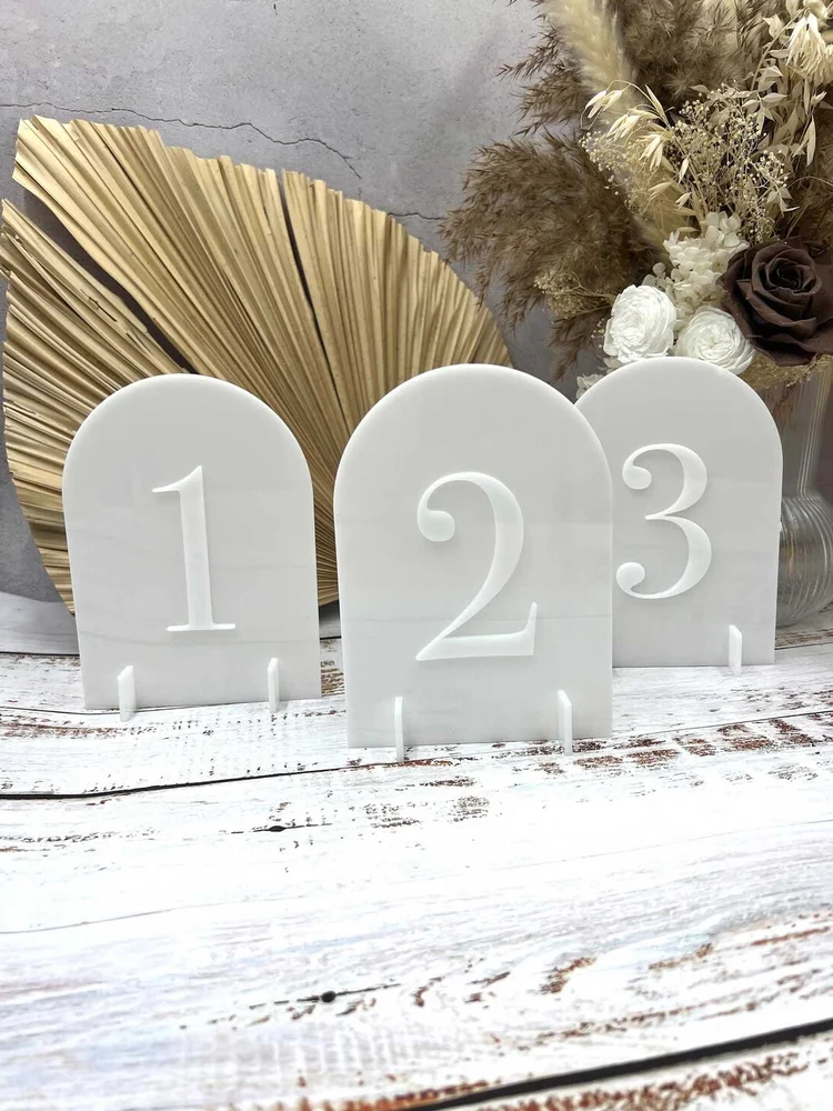 Wedding Table Number Ideas: Stylish Paper, Acrylic & DIY Designs to ...
