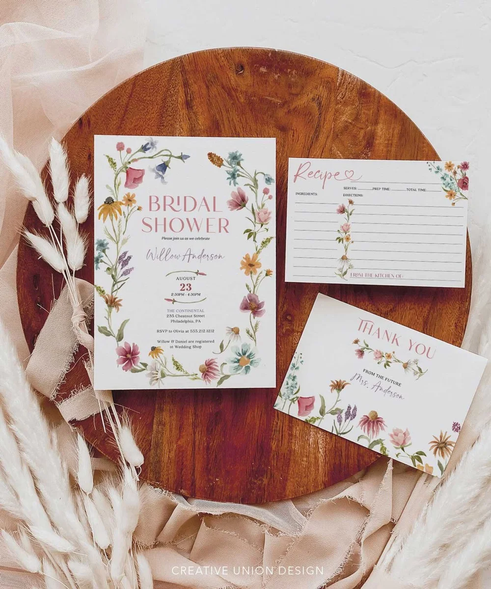 17 Bohemian Wildflower Bridal Shower Theme Ideas for Spring and Summer