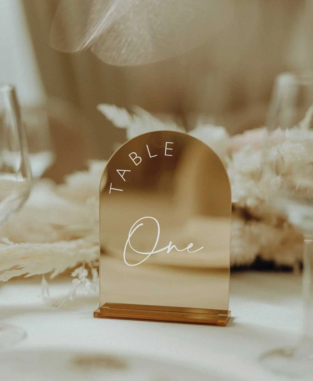 Wedding Table Number Ideas: Stylish Paper, Acrylic & DIY Designs to ...