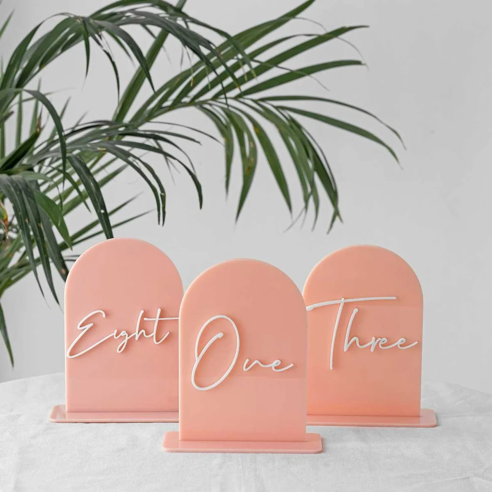 Wedding Table Number Ideas: Stylish Paper, Acrylic & DIY Designs to ...