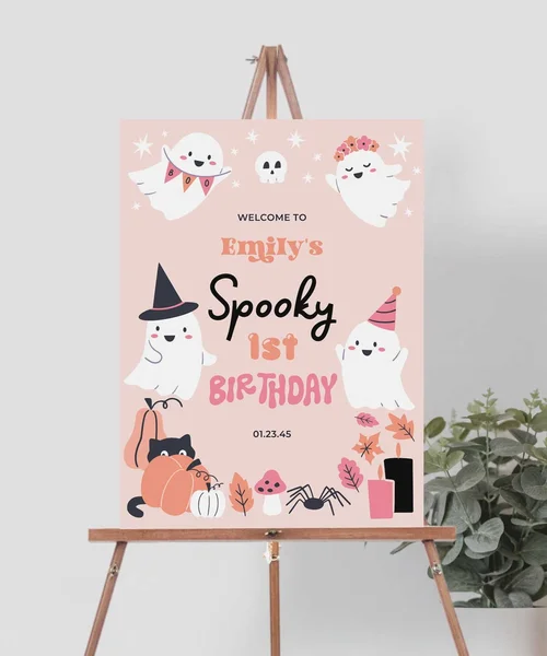 Spooky One Halloween Birthday Party Ideas: Ghostly Decor & First ...