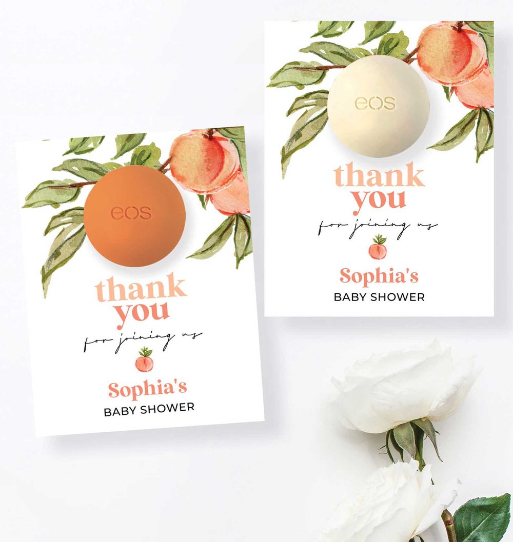 19 Sweet Little Peach is on the Way Baby Shower Theme Ideas