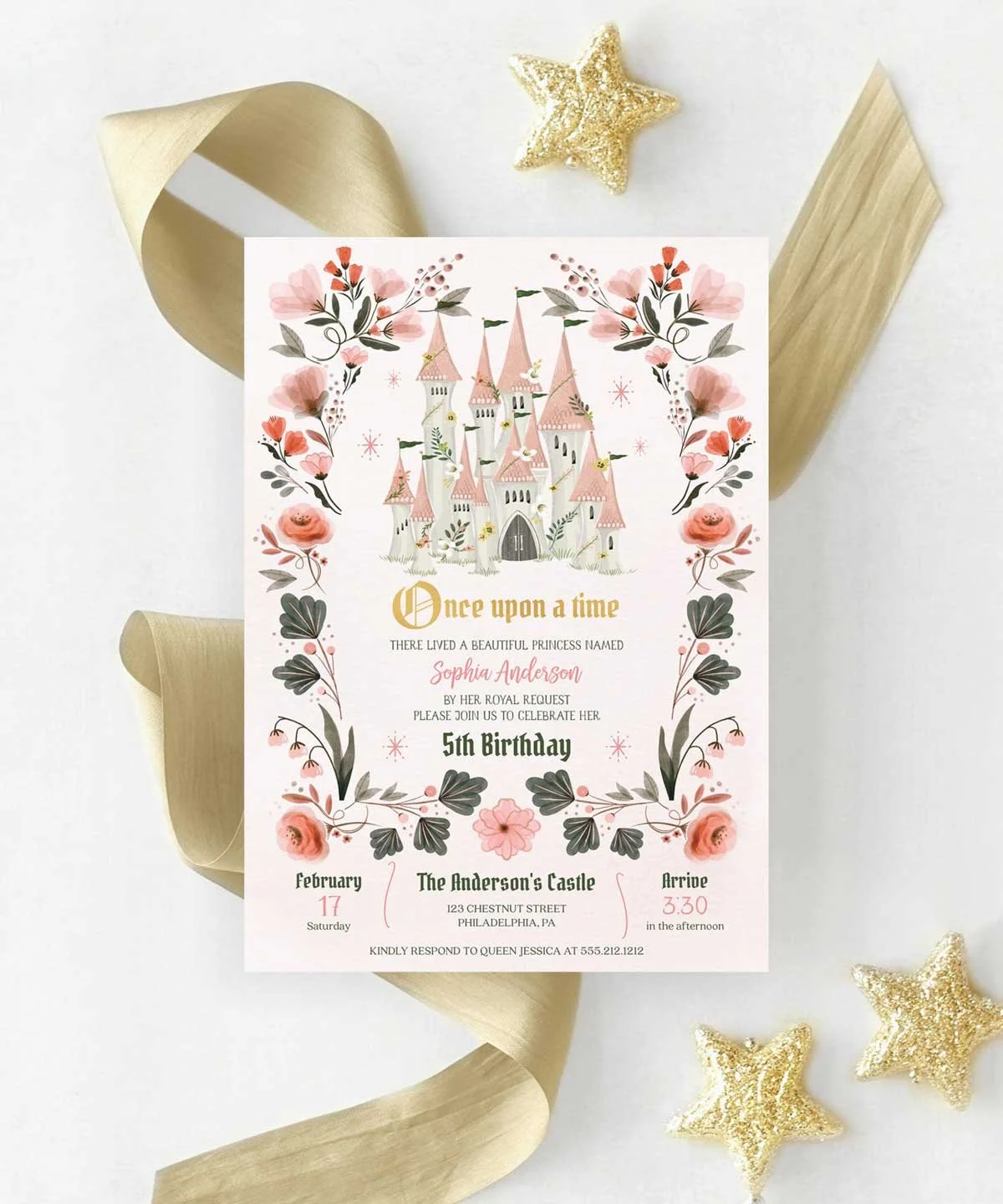 Pink Royal Princess Castle Birthday Theme | Once Upon A Time