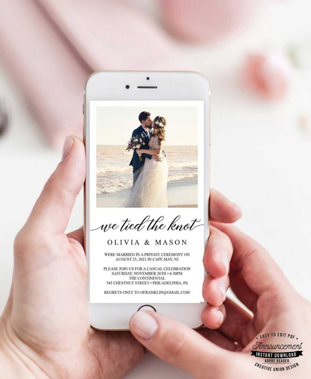 14 Unique Wedding Elopement Announcements | Spread The News | We Eloped!
