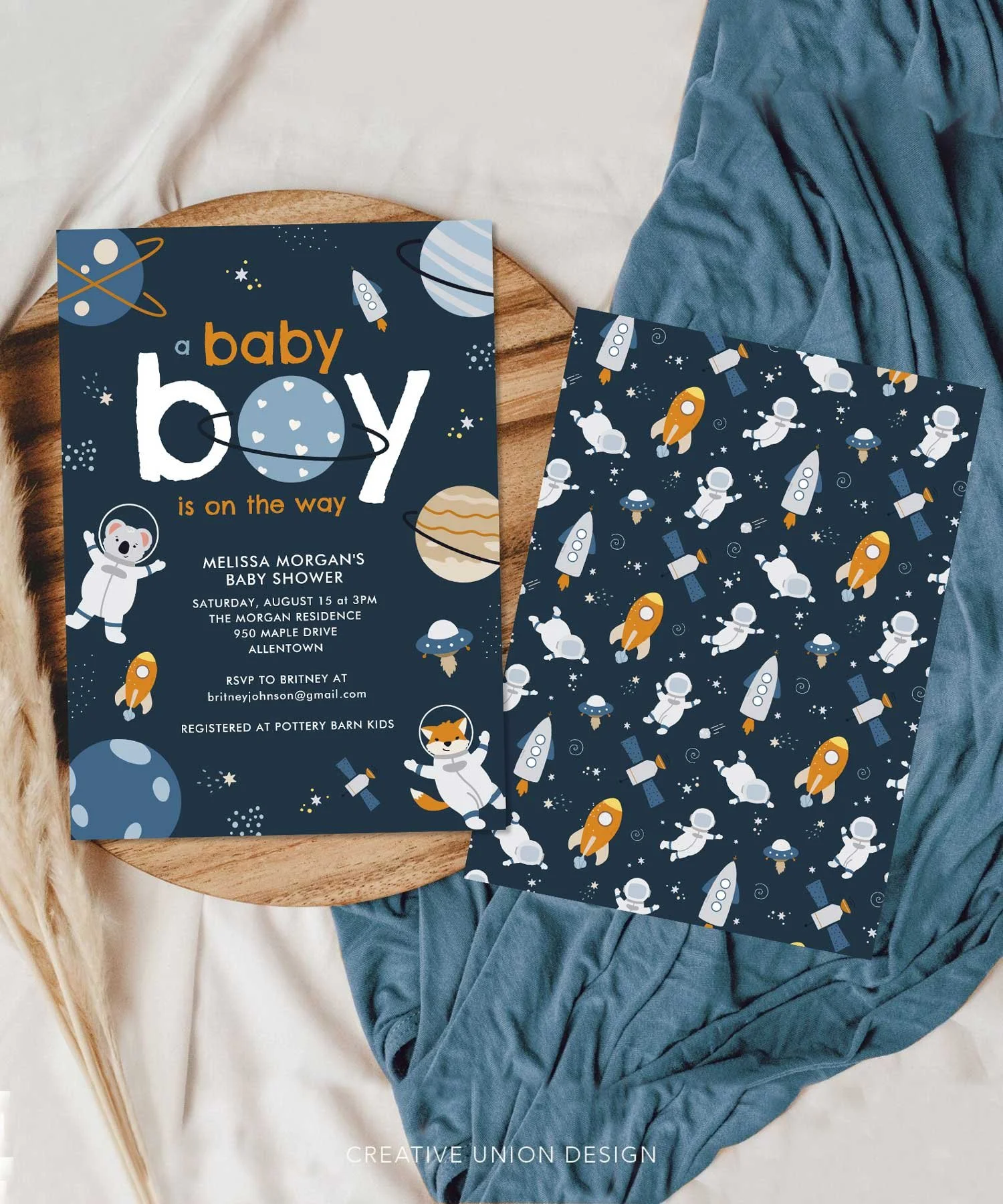 Outer Space Boy Baby Shower Theme / Houston We Have a Baby Boy