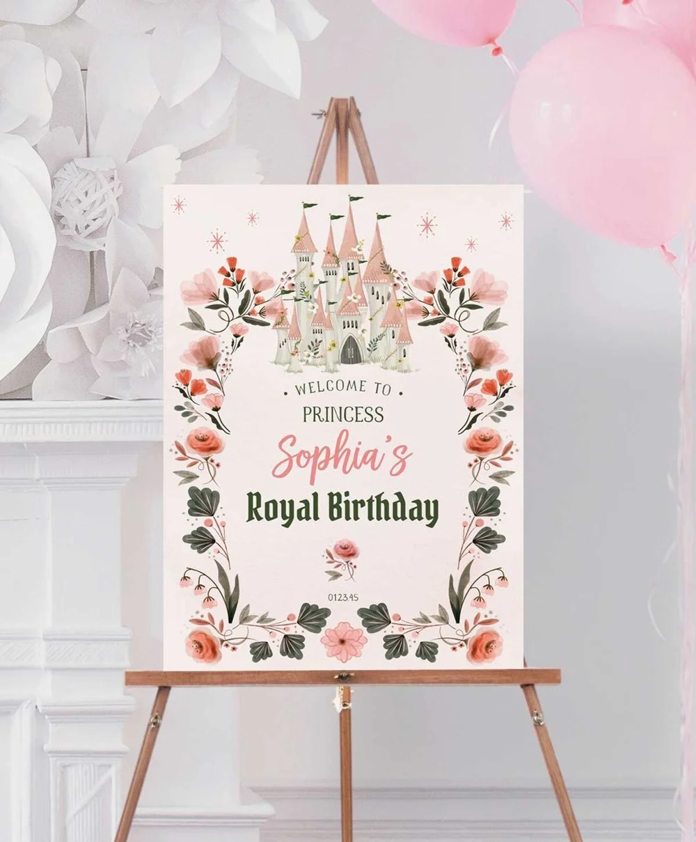 Pink Royal Princess Castle Birthday Theme | Once Upon A Time