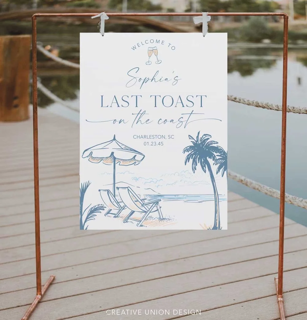 14 Last Toast on the Coast Bachelorette Party Theme - Invitation ...
