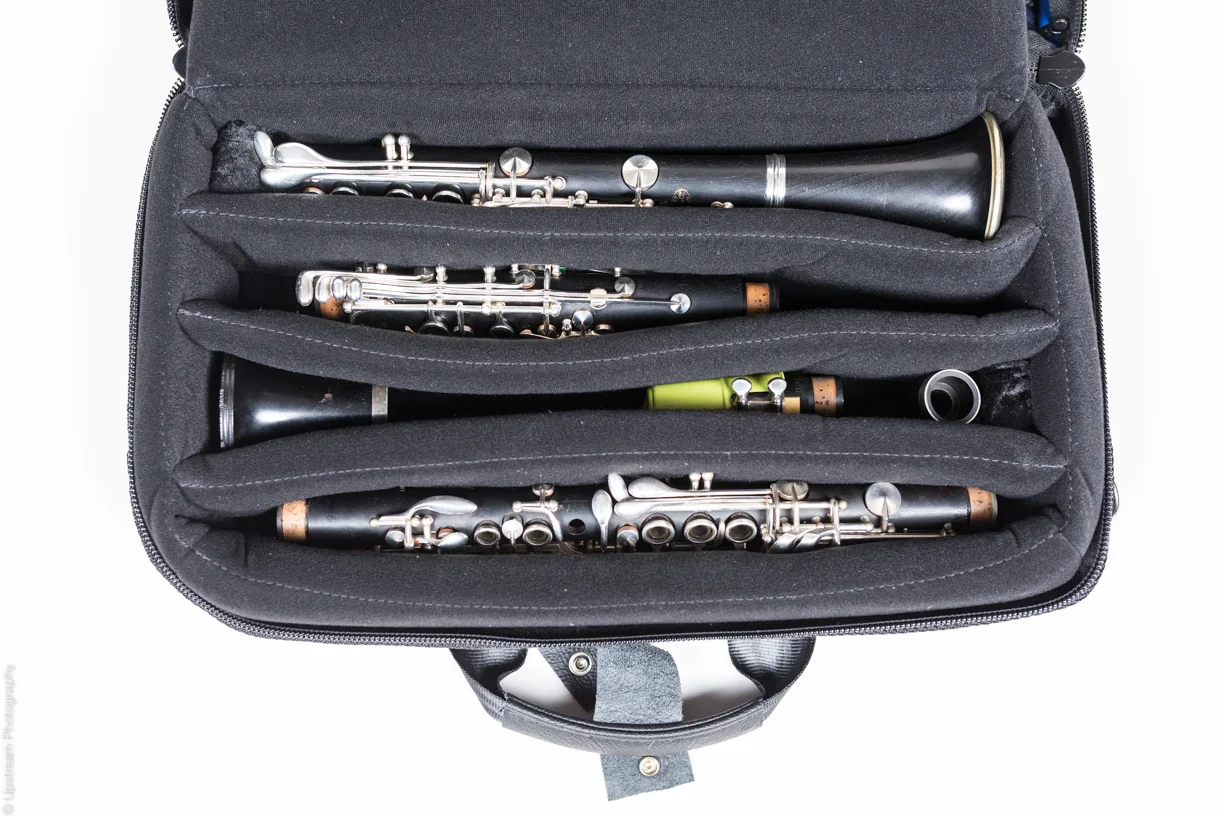 Clarinet case for sale-Double Case for Flute and Clarinet (or Eb + Bb ...