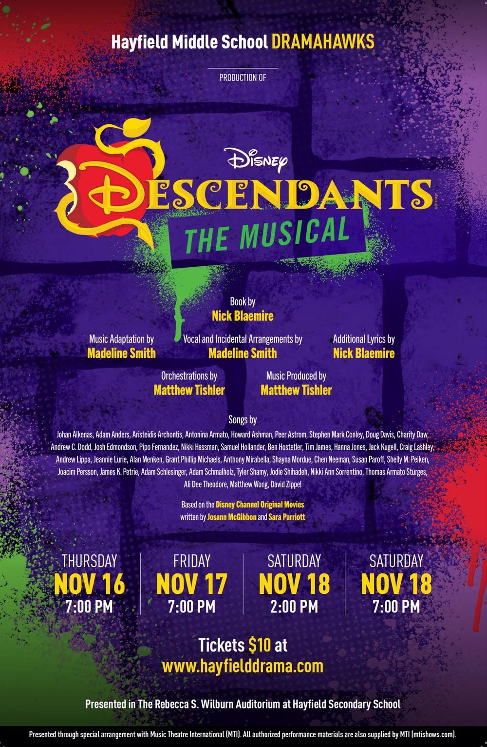 Current Season — Hayfield Dramahawks