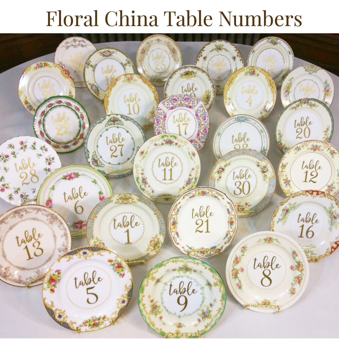 Vintage Table Numbers