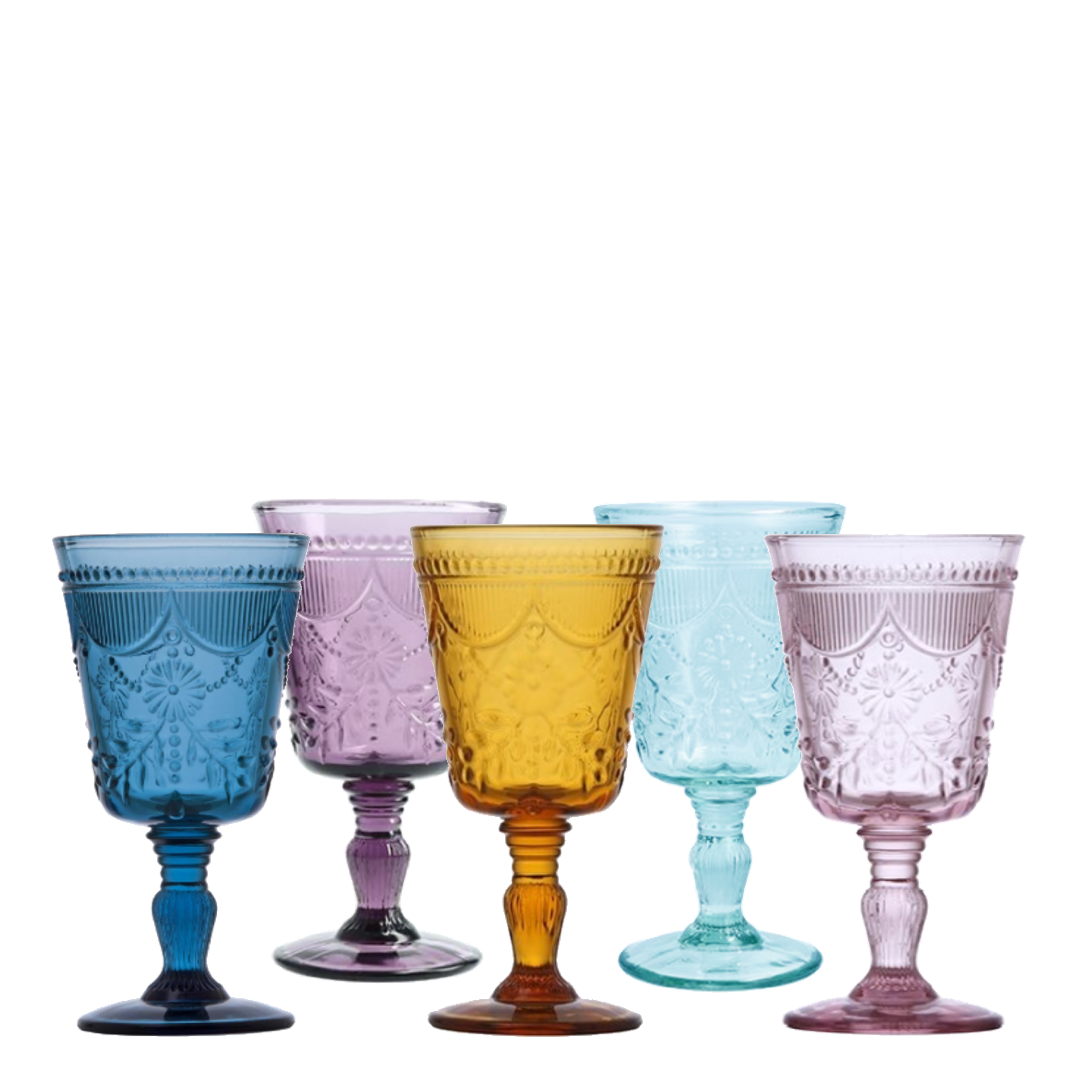Vintage goblets and pitchers for rent from Delicate Dishes LLC ...