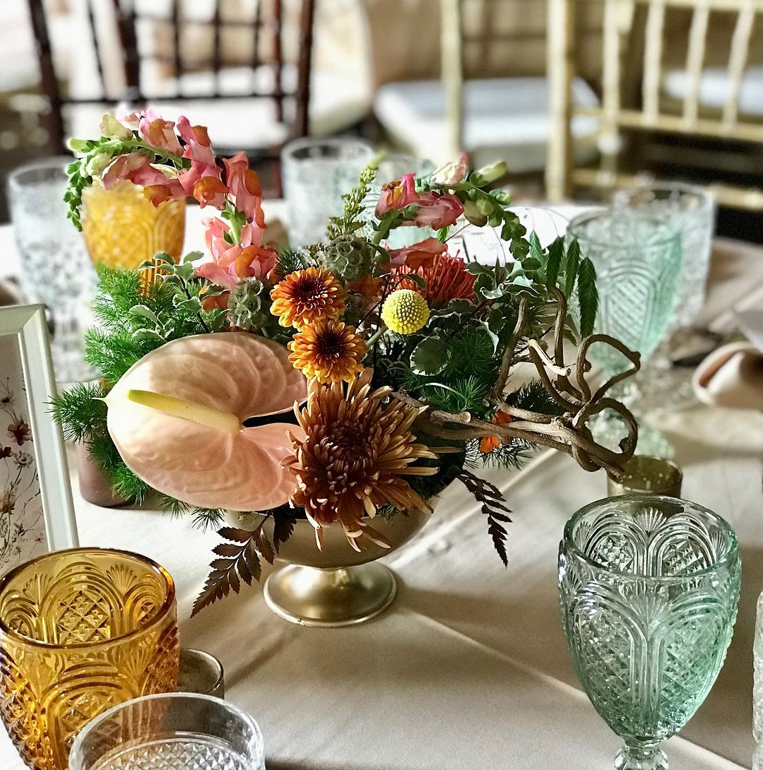 Vintage goblets and pitchers for rent from Delicate Dishes LLC ...
