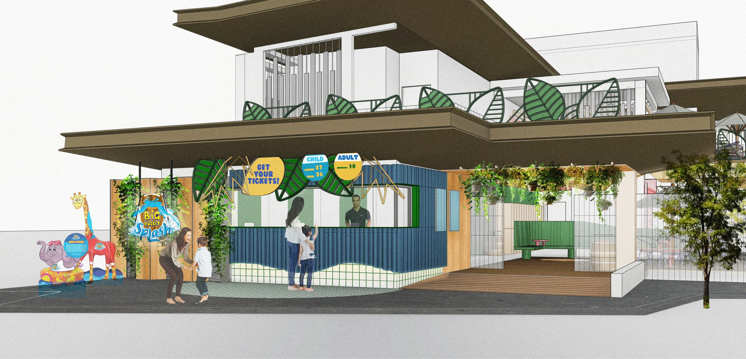 Big Bucket Splash — Newcleus Design